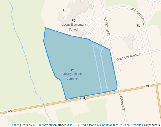 Liberty High School Football Stadium in Liberty | Map and Routes