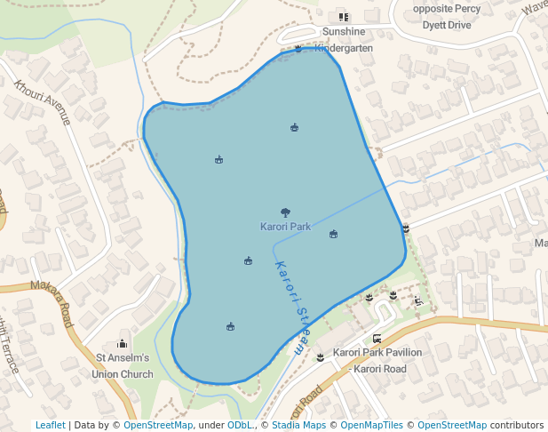 Karori Park in Wellington | Map and Routes
