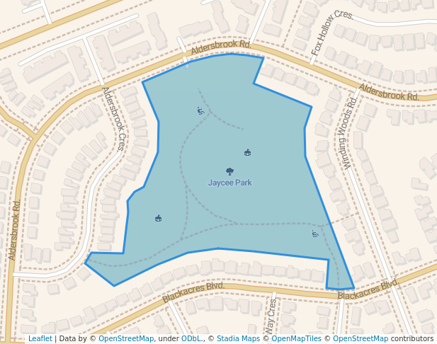 Jaycee Park in London | Map and Routes