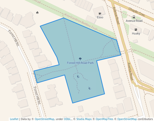 Forest Hill Road Park in Toronto | Map and Routes