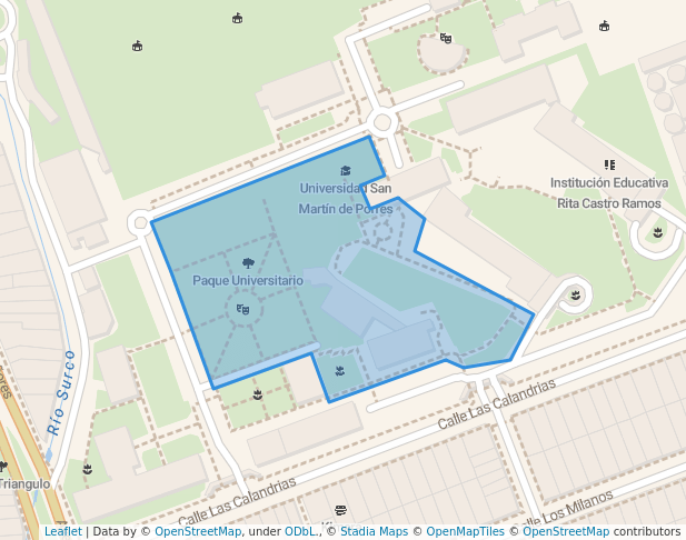 Parque de la universidad San Martin in Lima | Map and Routes