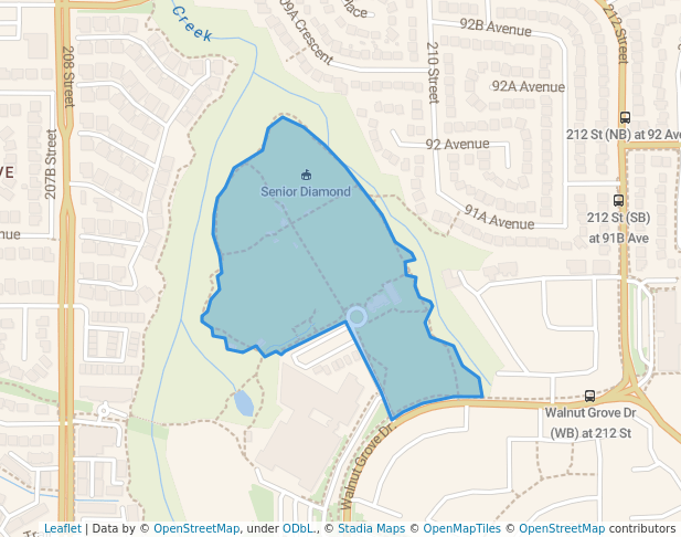 Walnut Grove Community Park in Langley | Map and Routes