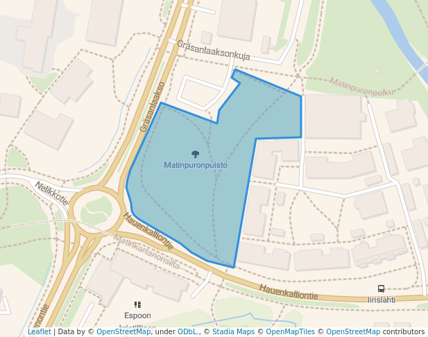Matinpuronpuisto in Esbo | Map and Routes