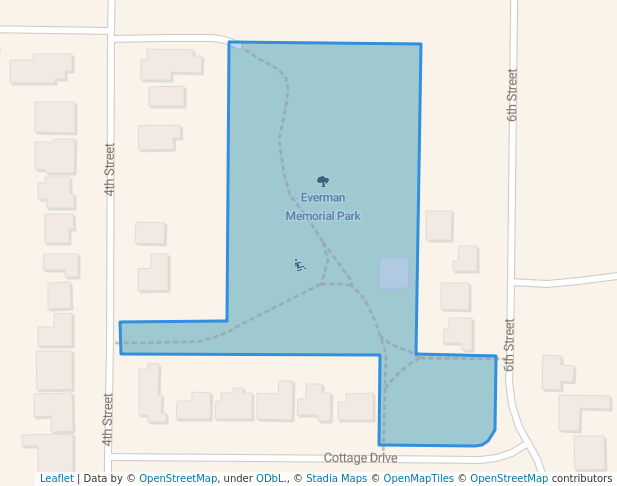 Everman Memorial Park in Woodland | Map and Routes