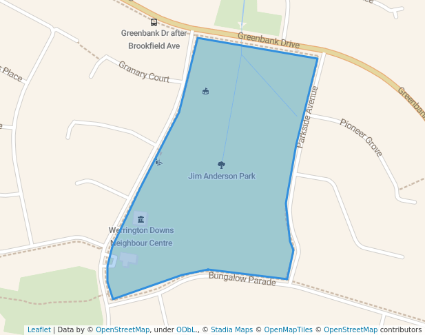 Jim Anderson Park in Werrington Downs | Map and Routes