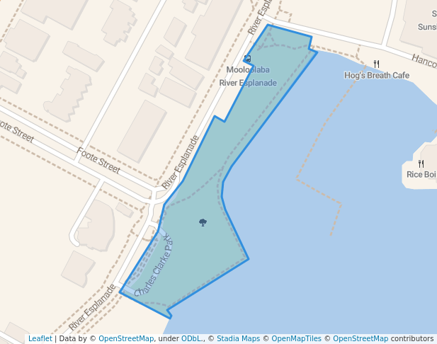 Charles Clarke Park in Mooloolaba | Map and Routes