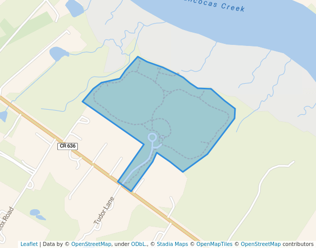 Boundary Creek Park in Moorestown | Map and Routes