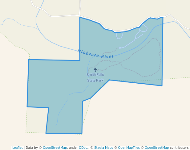 Smith Falls State Park in Wood Lake | Map and Routes