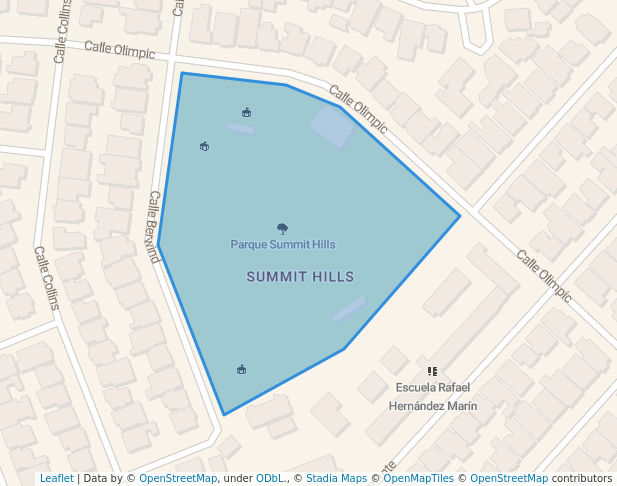 Parque Summit Hills in San Juan | Map and Routes