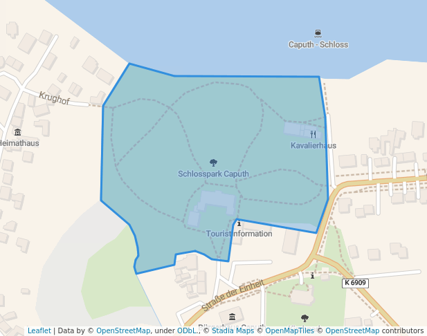 Schlosspark Caputh in Schwielowsee | Map and Routes