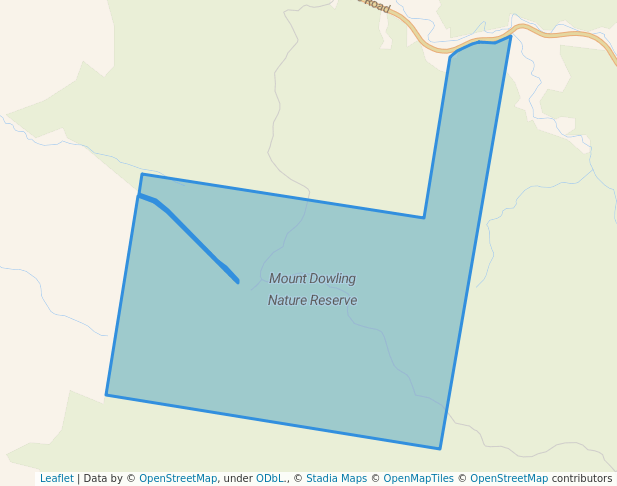 Mount Dowling Nature Reserve in Jerangle | Map and Routes