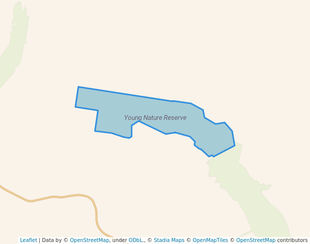 Young Nature Reserve in Young | Map and Routes