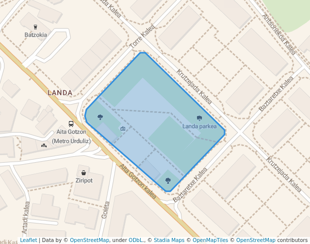 Landa parkea in Landa | Map and Routes