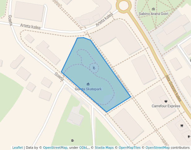 Goieta parkea in Urduliz | Map and Routes