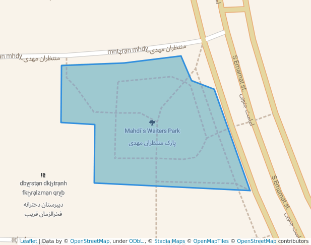 Mahdi`s Waiters Park in Birjand | Map and Routes