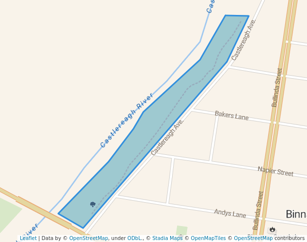 Lyons Park in Binnaway | Map and Routes