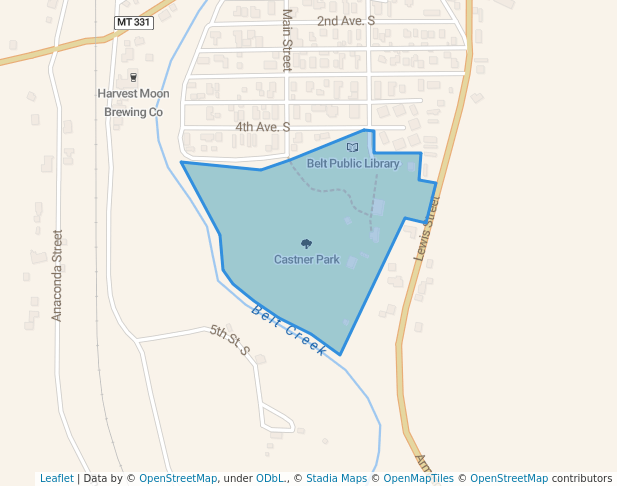 Castner Park in Belt | Map and Routes