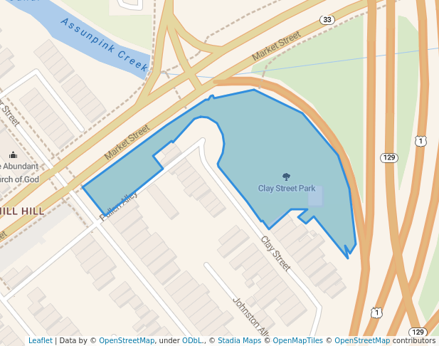 Clay Street Park in Trenton | Map and Routes