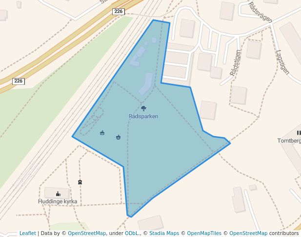 Rådsparken in Huddinge | Map and Routes