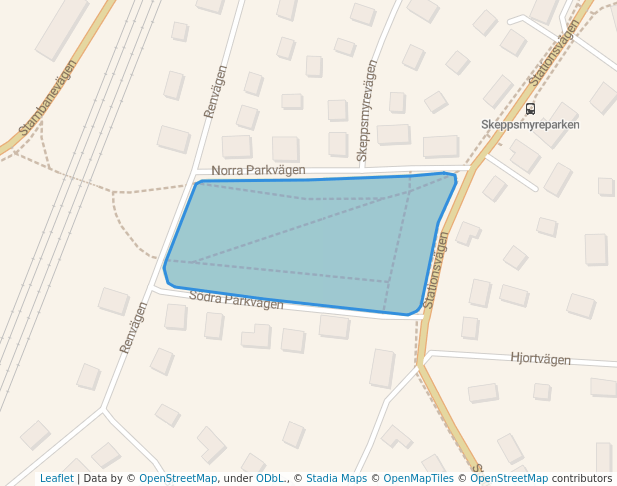 Skeppsmyreparken in Huddinge | Map and Routes