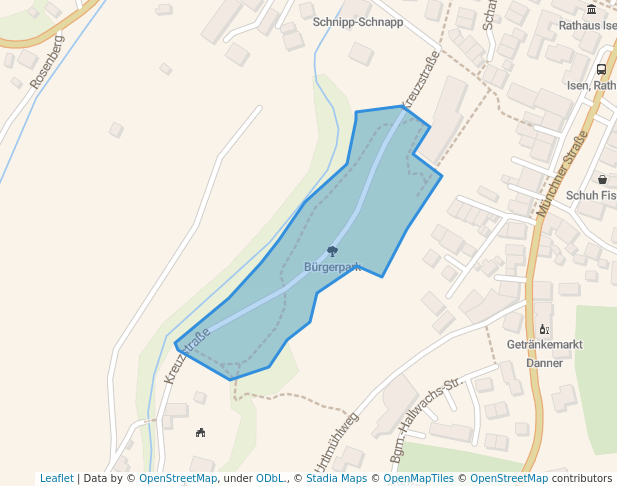 Bürgerpark in Isen | Map and Routes