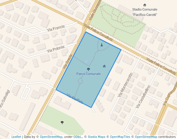 Parco Comunale in Jesi | Map and Routes
