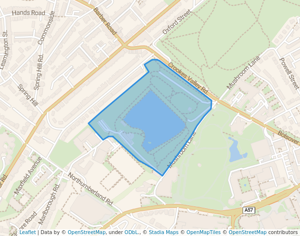 Crookes Valley Park in Sheffield | Map and Routes