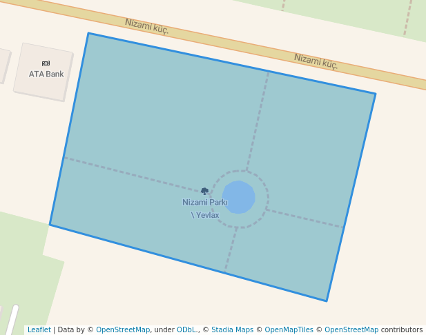 Nizami Parkı in Yevlax | Map and Routes
