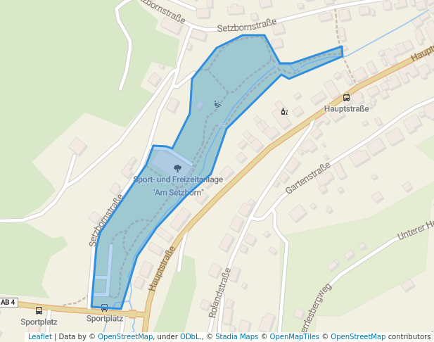 Sport- und Freizeitanlage "Am Setzborn" in Rothenbuch | Map and Routes