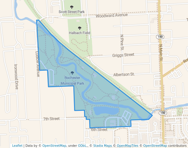 Rochester Municipal Park in Rochester | Map and Routes