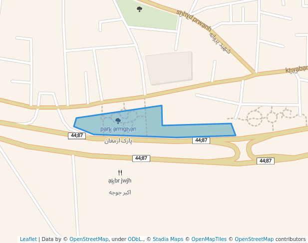 پارک ارمغان in Sabzevar | Map and Routes