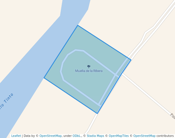 Muella de la Ribera in Moguer | Map and Routes