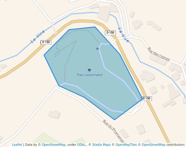 Parc Lenormand in Vire-Normandie | Map and Routes