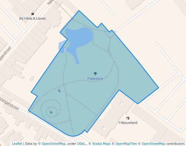 Patersbos in Tielt | Map and Routes