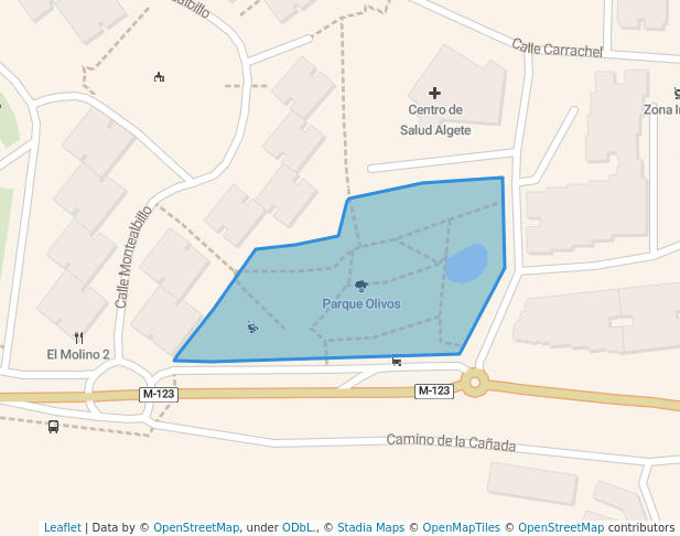 Parque Olivos in Algete | Map and Routes