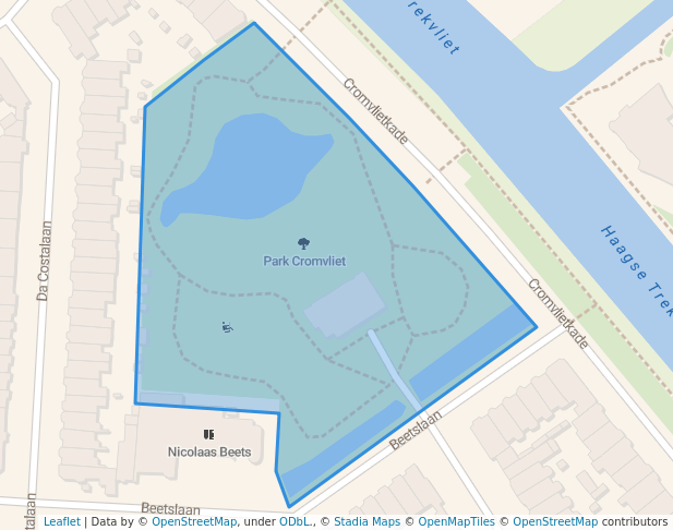Park Cromvliet in Rijswijk | Map and Routes