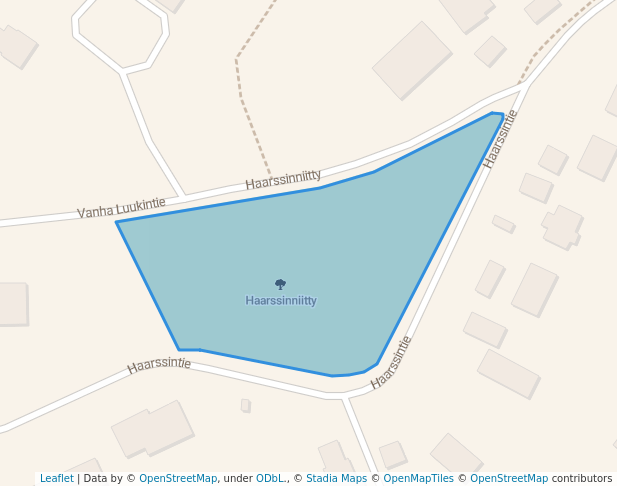 Haarssinniitty in Lahnus | Map and Routes