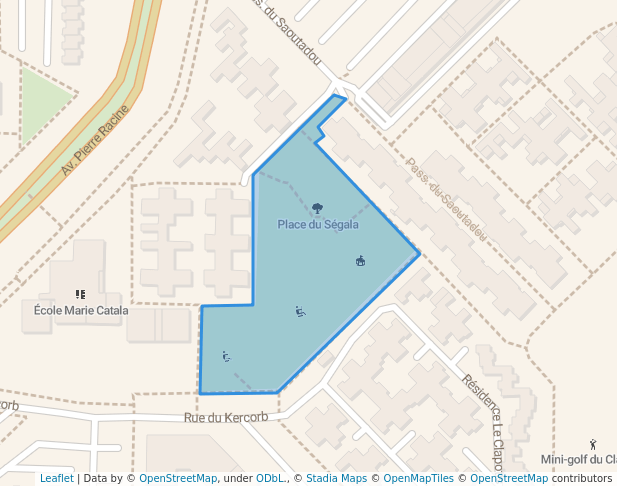 Place du Ségala in Leucate | Map and Routes