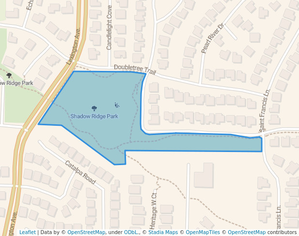Shadow Ridge Park in Flower Mound | Map and Routes