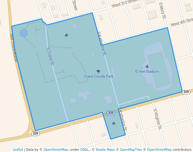 Crane County Park in Crane | Map and Routes