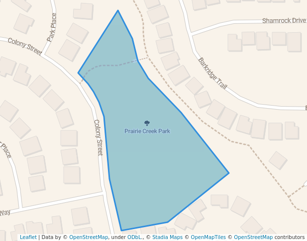 Prairie Creek Park in Flower Mound | Map and Routes