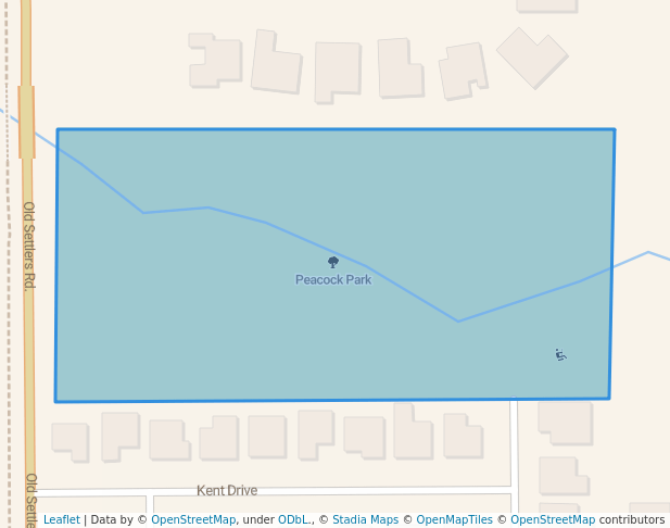 Peacock Park in Flower Mound | Map and Routes