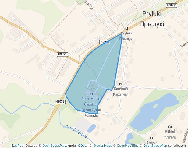 Дворцово-парковый комплекс Чапских in Priluki | Map and Routes