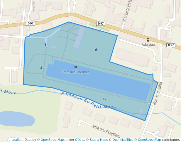 Parc des Thermes in Forges-les-Bains | Map and Routes