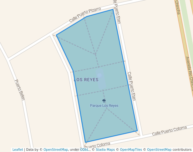 Parque Los Reyes in San Luis | Map and Routes