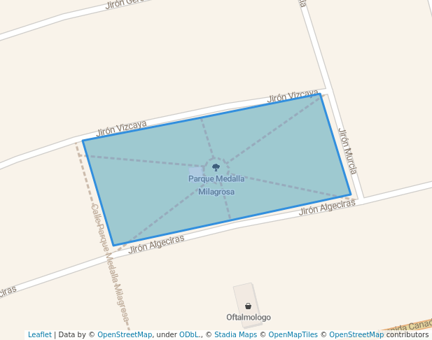 Parque Medalla Milagrosa in Lima | Map and Routes