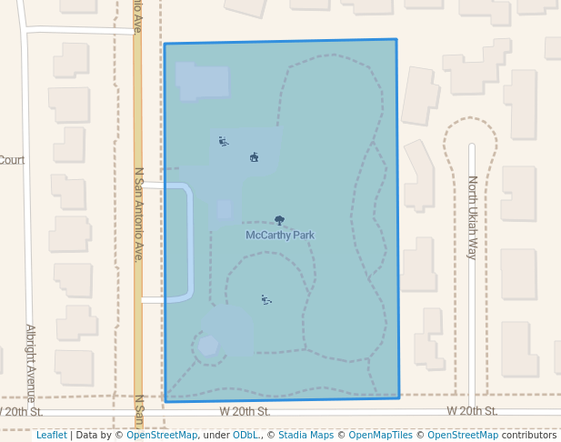 McCarthy Park in Upland | Map and Routes