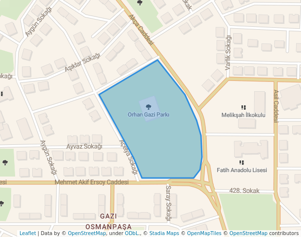 Orhan Gazi Parkı in Ankara | Map and Routes