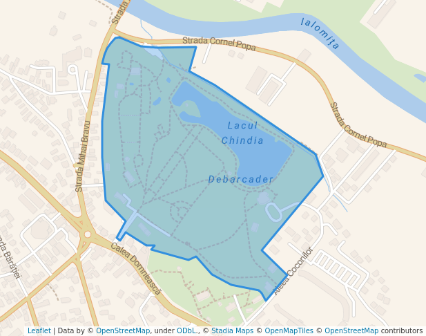 Parcul Chindia in Târgoviște | Map and Routes