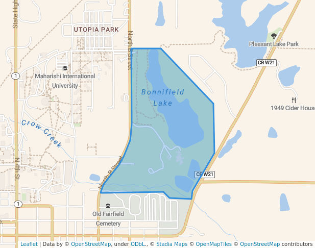 Waterworks Park in Fairfield | Map and Routes